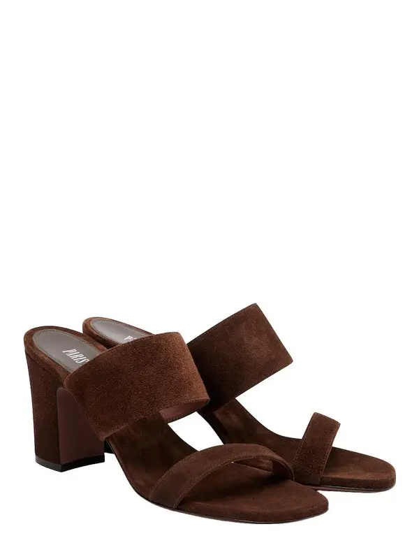 Paris Texas Ava Suede Mules - Brown