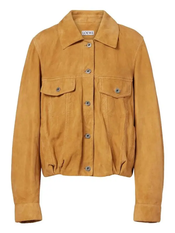 Loewe Suede Jacket - Brown