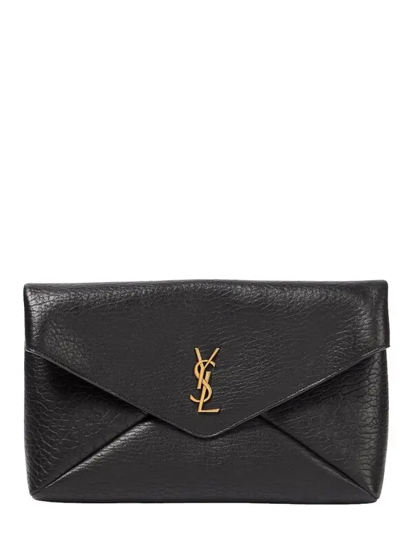 Saint Laurent Cassandre Large Pouch - Black