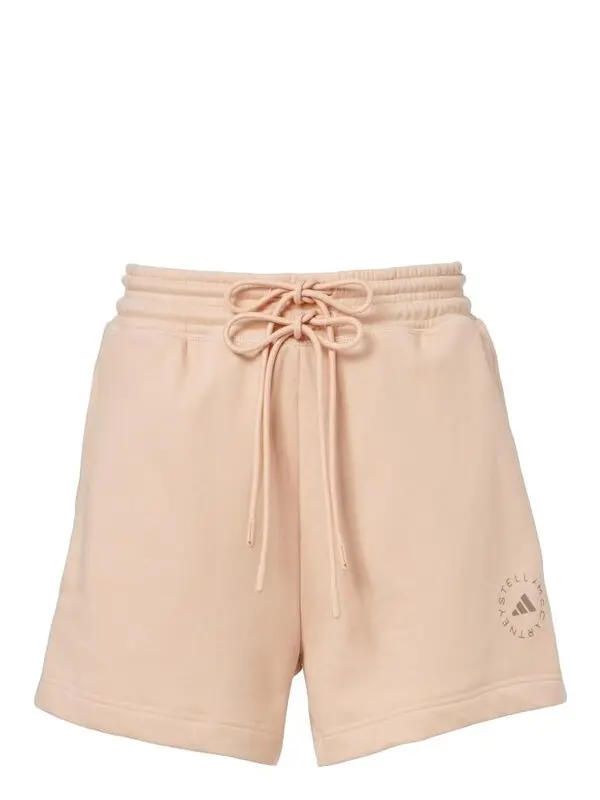Adidas By Stella McCartney Logo Cotton Shorts - Pink