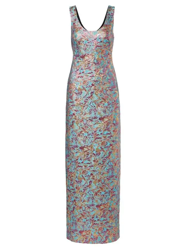 Dries Van Noten Brocade Maxi Dress - Multicoloured