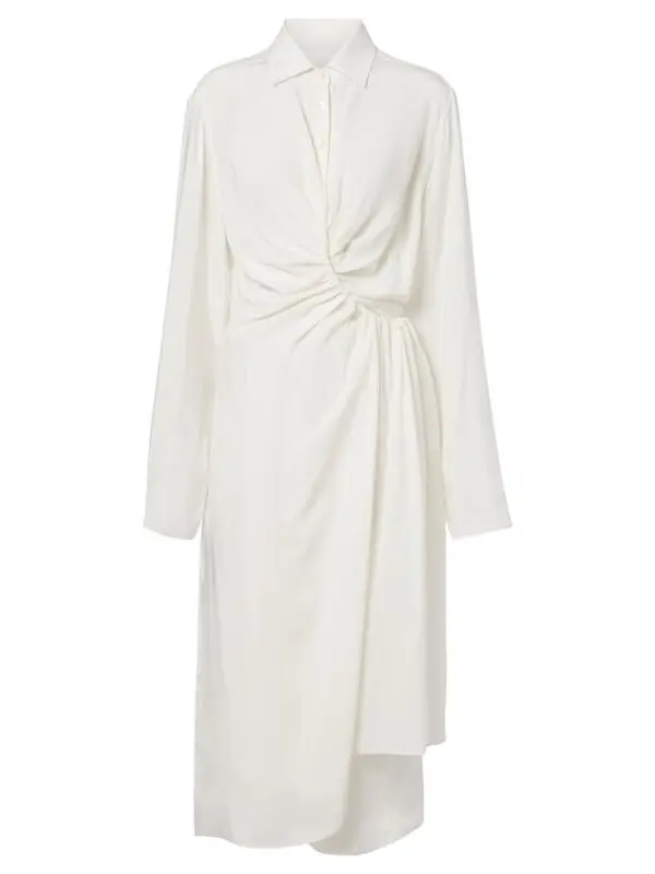 MAISON MARGIELA Draped Midi Dress - White