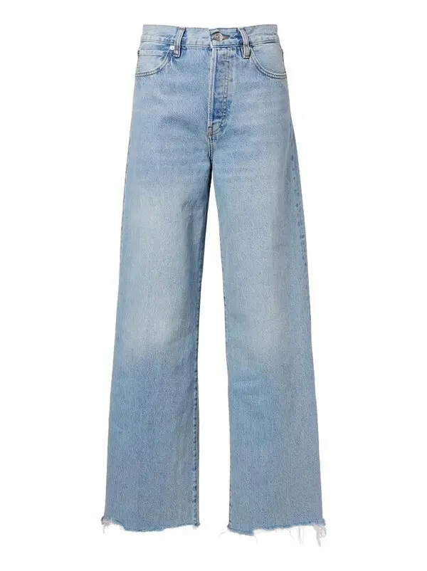 FRAME The Collegiate Wide-leg Jeans - Blue