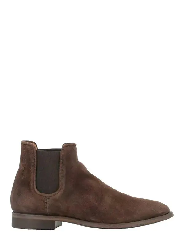 ALBERTO FASCIANI Flat-sole Chelsea Boots - Brown