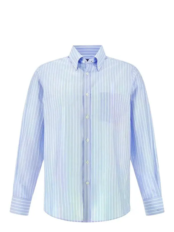 Paul & Shark Striped Cotton Shirt - Blue