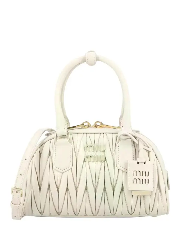 Miu Miu Matelassé Arcadie Bag - White