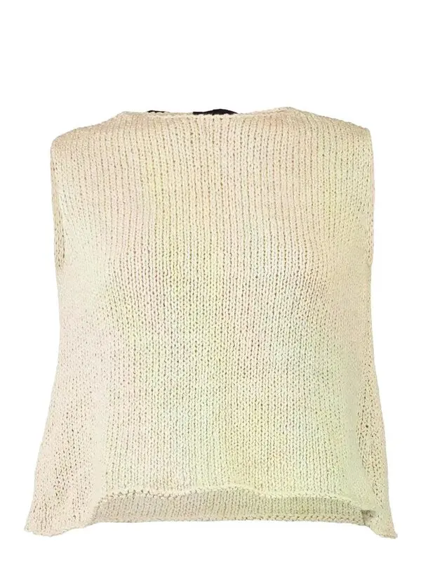 Louiza Babouryan Cotton Tie Top - Neutrals
