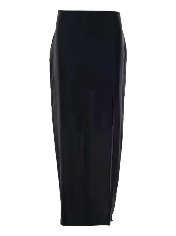 Filippa K Zip-fastening Midi Skirt With Slit - Black