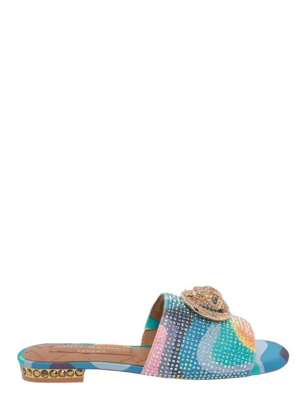 Kurt Geiger Chelsea Crystal-embellished Logo Sandals - Blue