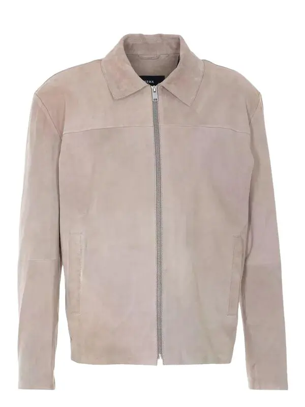 ARMA Hardin Zip-up Bomber Jacket - Neutrals