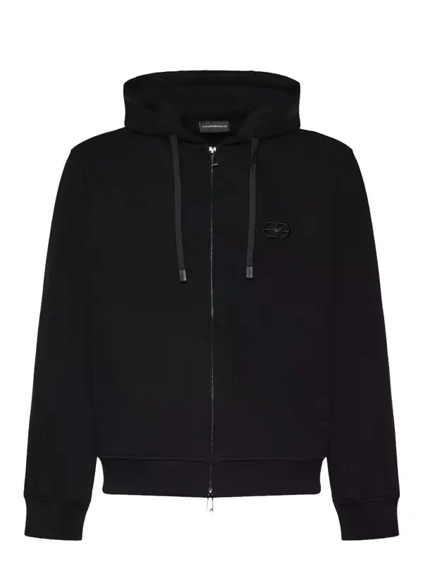 Emporio Armani Zip-up Hoodie - Black