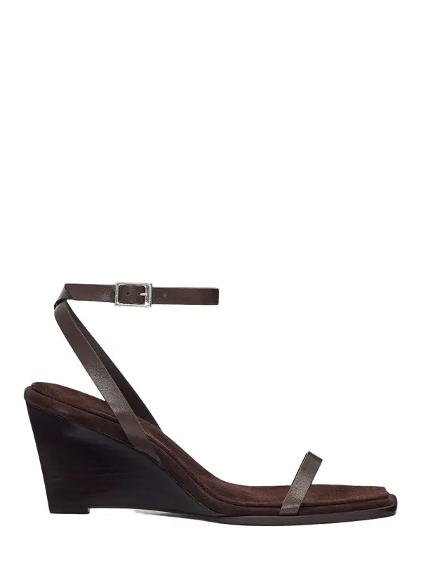 REFORMATION Lina Wedge Sandal - Brown