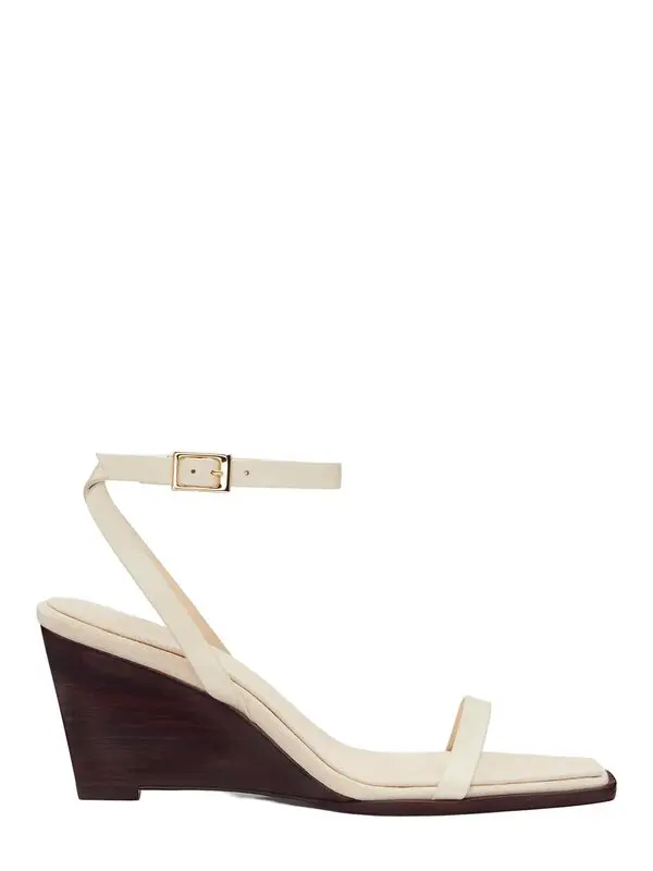 REFORMATION Lina Wedge Sandal - Ivory