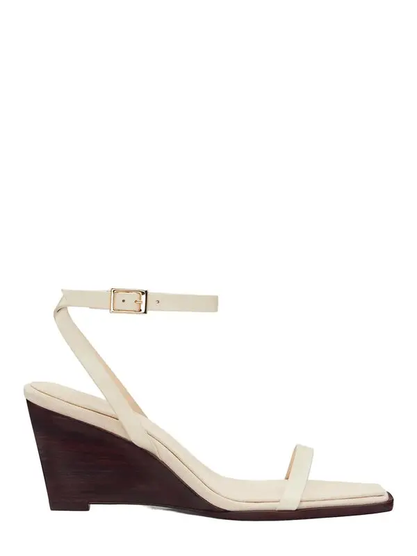 REFORMATION Lina Wedge Sandal - Ivory