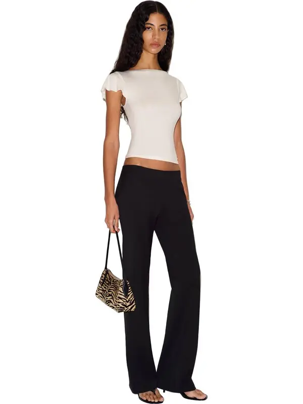 REFORMATION Jensen Knit Top - Ivory