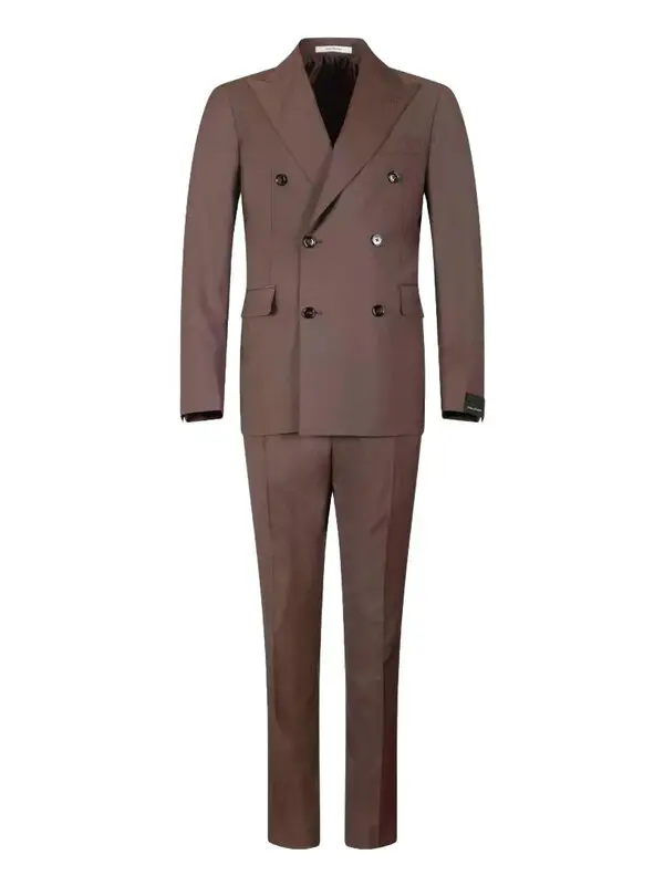 Tagliatore Double-breasted Suit - Brown