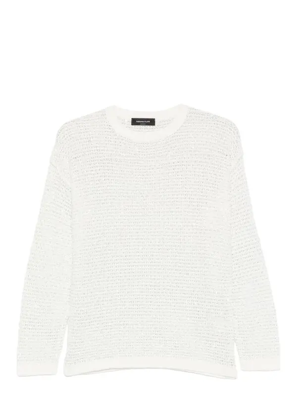 Fabiana Filippi Cotton Crewneck Sweater - White