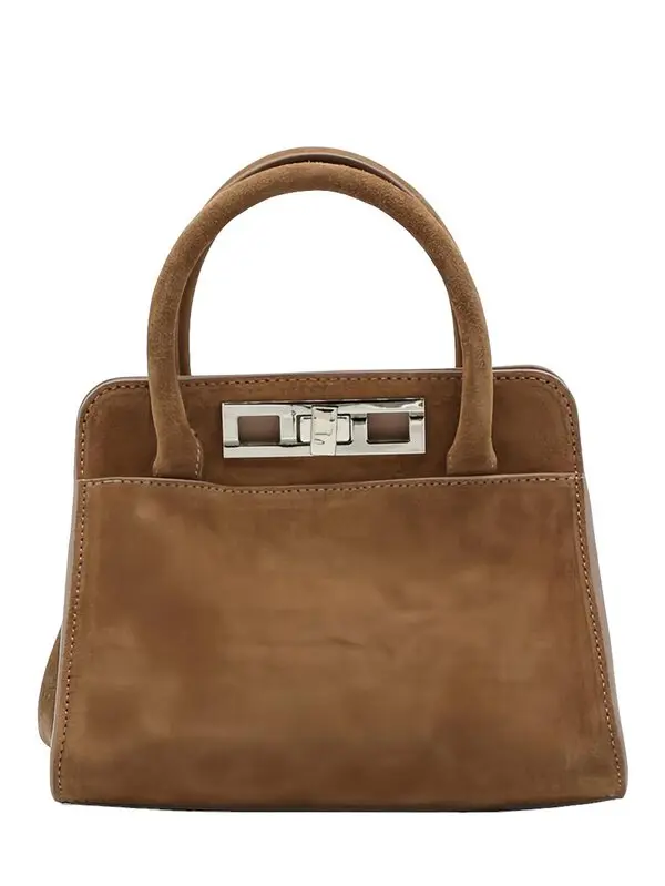 Fabiana Filippi Suede Leather Handbag - Brown
