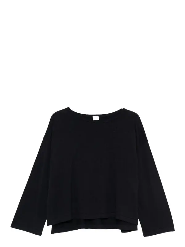 CT PLAGE Cotton Crewneck Sweater - Blue