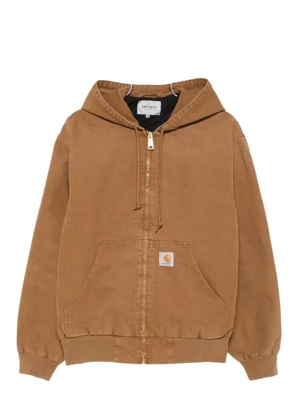 Carhartt Work In Progress Cotton Hooded Jacket - Brown