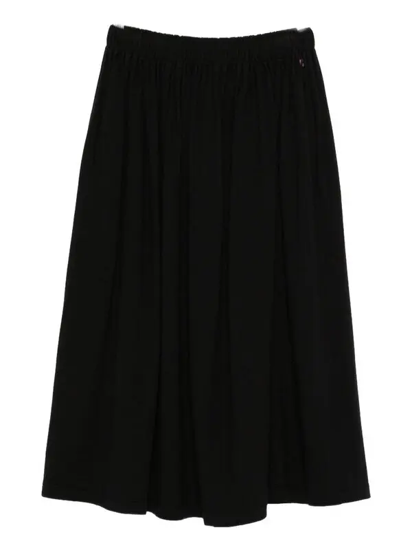 EXTREME CASHMERE X Cotton And Cashmere Midi Skirt - Black