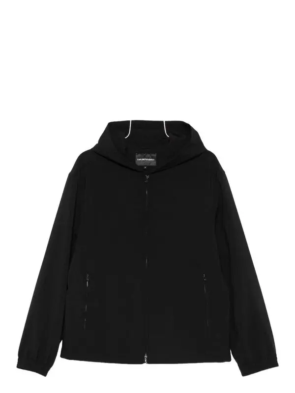 Emporio Armani Hooded Blouson Jacket - Black