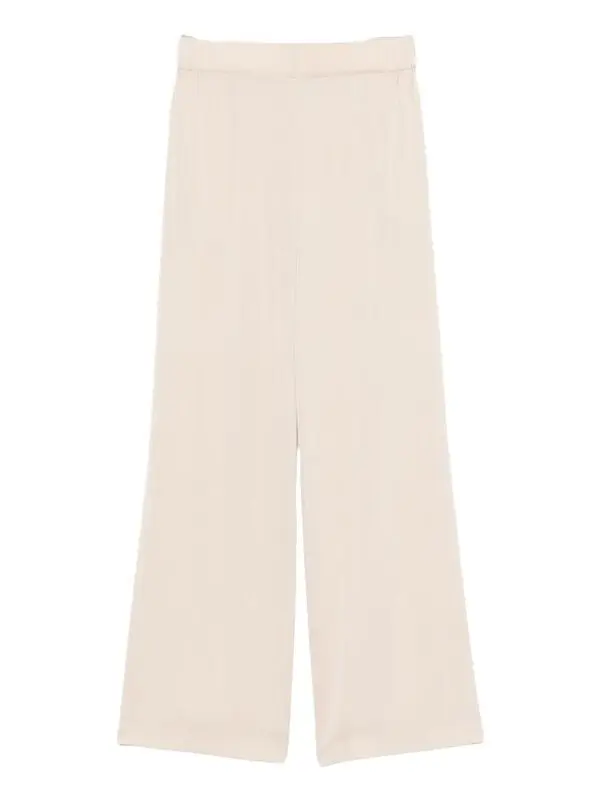 NOUVELLE SILK95FIVE Amalfi Silk Trousers - Beige
