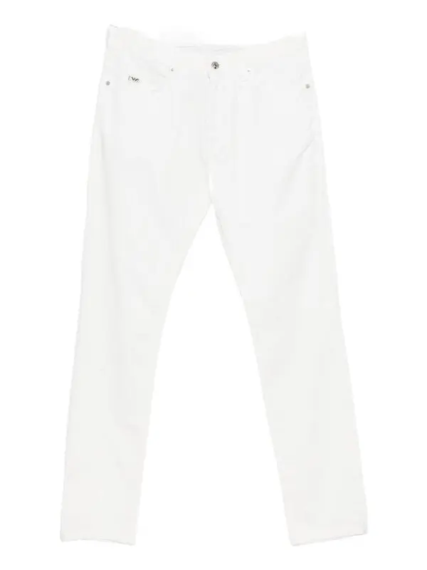 Emporio Armani Slim Fit Denim Jeans - White