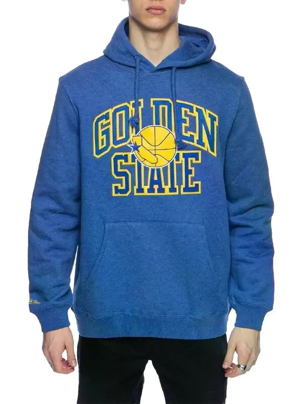 Mitchell & Ness Nba Golden State Warriors Playoff Win Hoodie - Blue