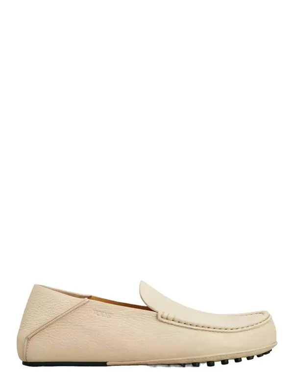TOD'S Pebble-grain Loafers - Neutrals