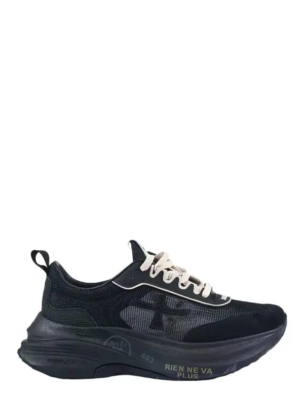 Premiata Hill Logo-detail Sneakers - Black