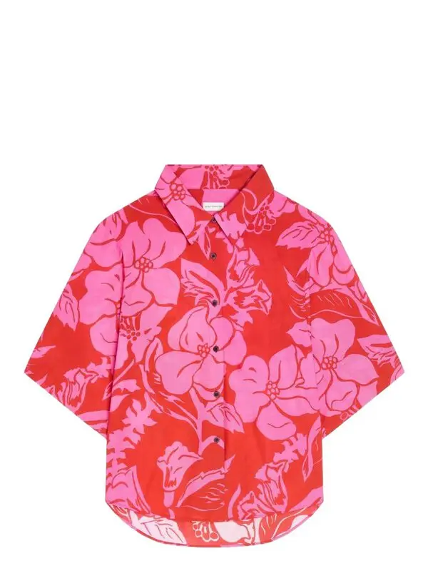 Dries Van Noten Floral-print Shirt - Pink