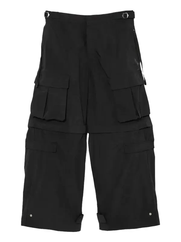 Toga Weather-cloth Trousers - Black