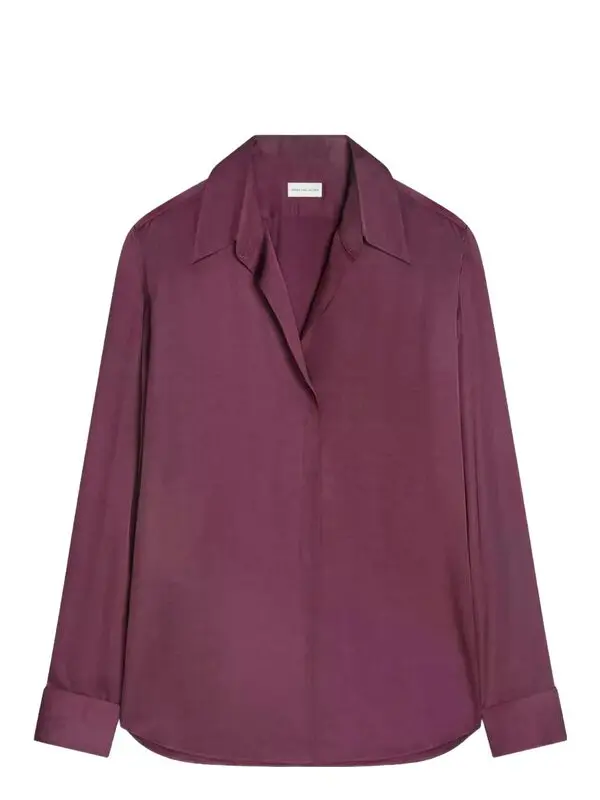 Dries Van Noten Satin-finish Shirt - Purple