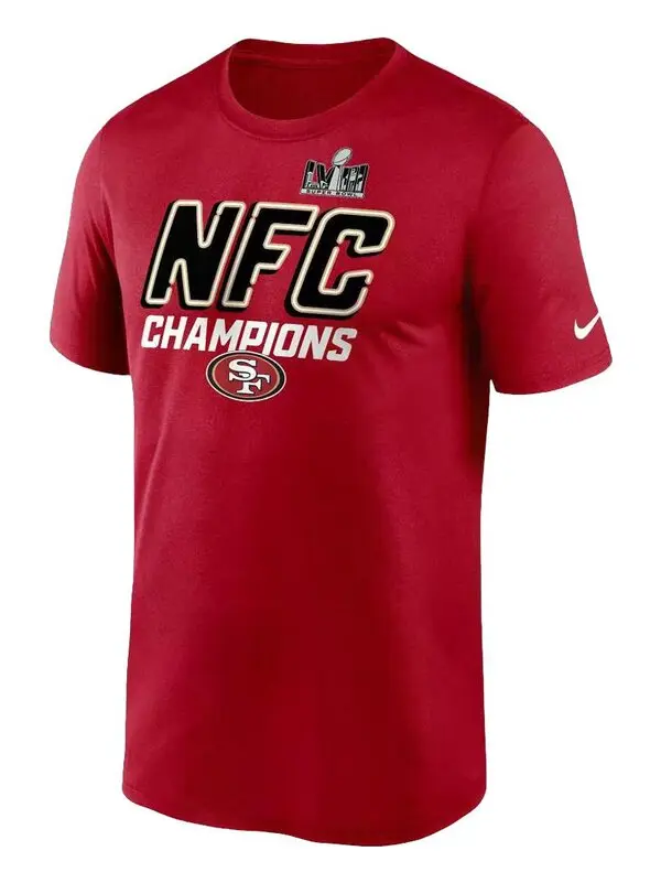 Nike Scarlet San Francisco 49ers 2023 Nfc Champions Iconic T-shirt - Red