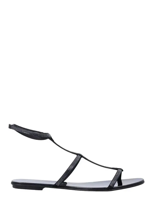 PEDRO GARCIA Enola T-bar Sandals - Black