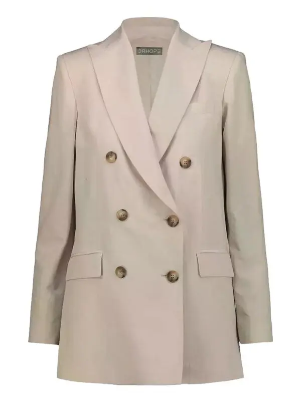 DRHOPE Double-breasted Blazer - Neutrals