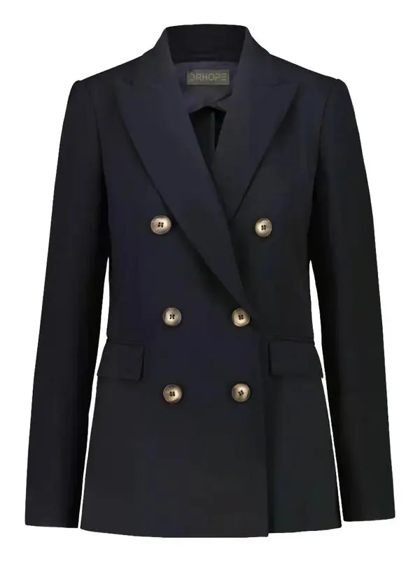 DRHOPE Double-breasted Blazer - Blue