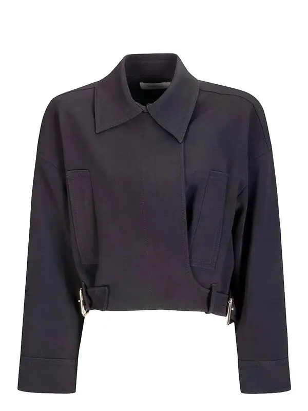 Sportmax Belted Cropped Jacket - Blue