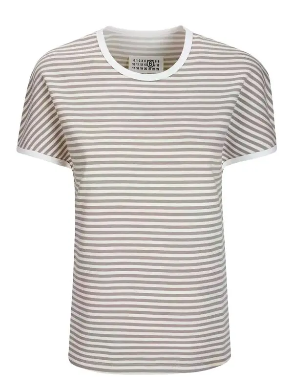 MAISON MARGIELA Striped T-shirt - Neutrals