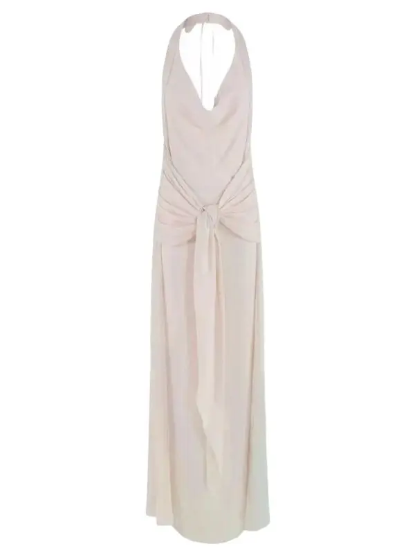 Federica Tosi Halter-neck Maxi Dress - Pink