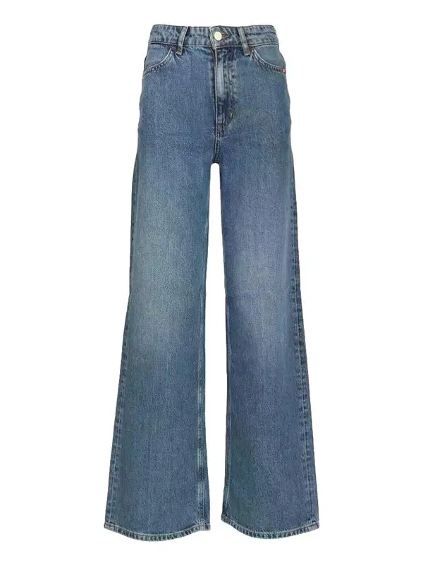 AMISH Linda Wide-leg Jeans - Blue