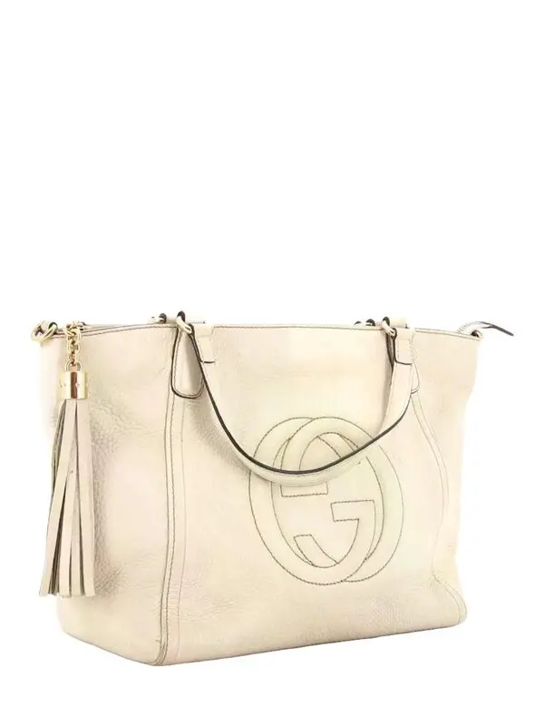 Gucci Soho Convertible Top Handle Satchel - Neutrals