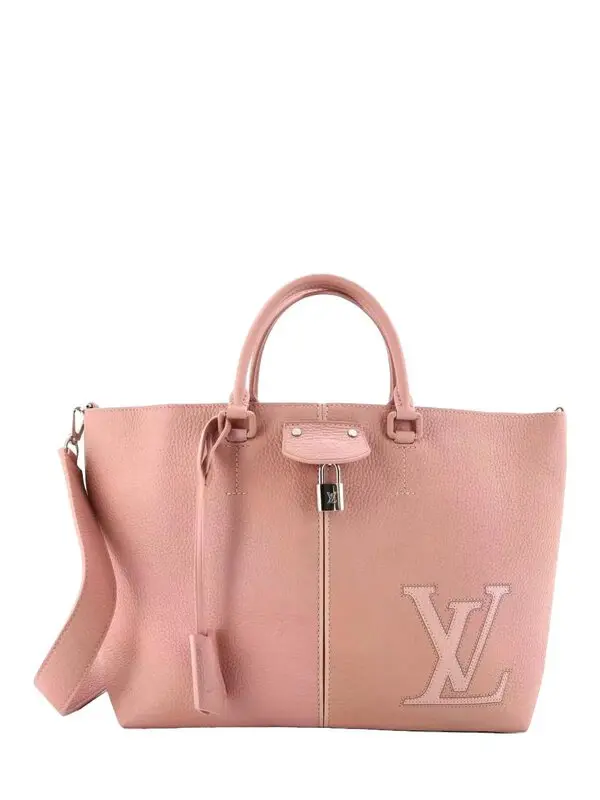 LOUIS VUITTON Pernelle Satchel Taurillon Leather - Pink