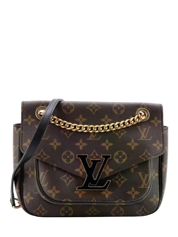 LOUIS VUITTON Passy Handbag Monogram Canvas - Black