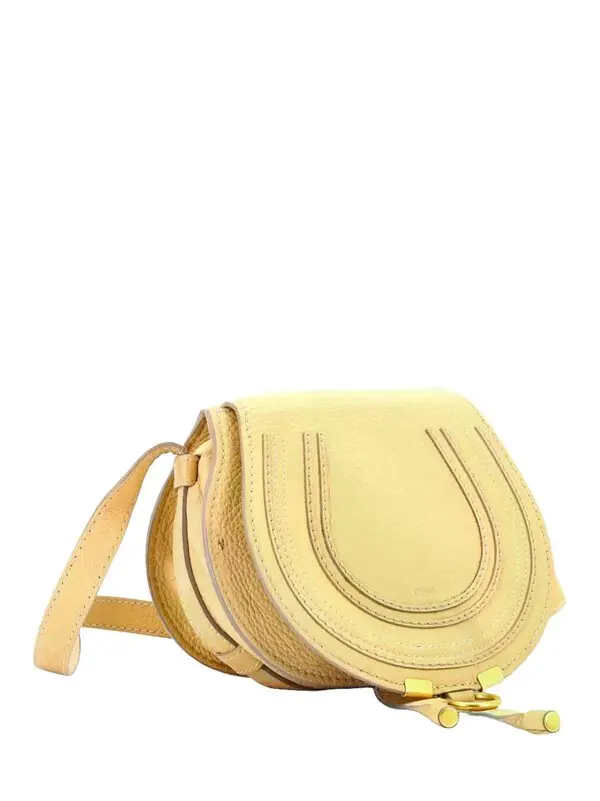 Chloé Marcie Leather Mini Crossbody Bag - Neutrals