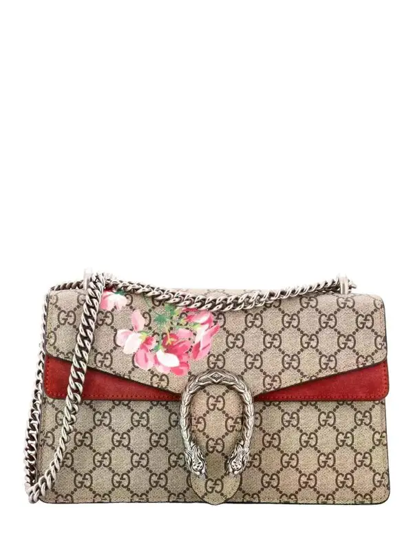 Gucci Dionysus Blooms Print Gg Coated Canvas Small Shoulder Bag - Brown