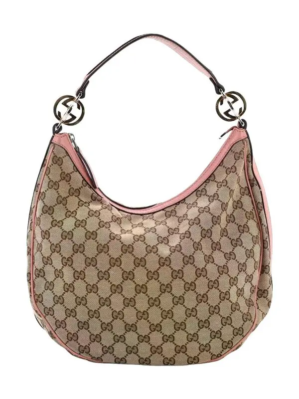 Gucci Twins Gg Canvas Medium Hobo Bag - Brown