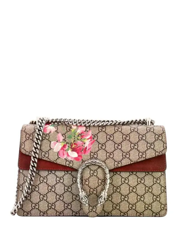 Gucci Dionysus Blooms Print Gg Coated Canvas Small Shoulder Bag - Brown