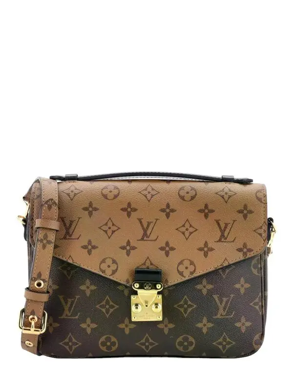 LOUIS VUITTON Pochette Metis Reverse Monogram Canvas Crossbody Bag - Brown